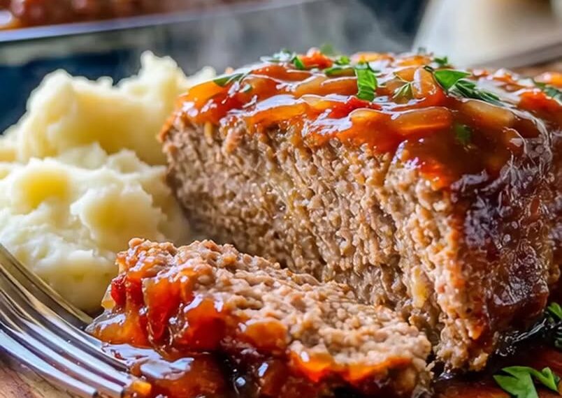 Amish Country Meatloaf Bake with Creamy Brown Gravy Magic – Old Grandma ...